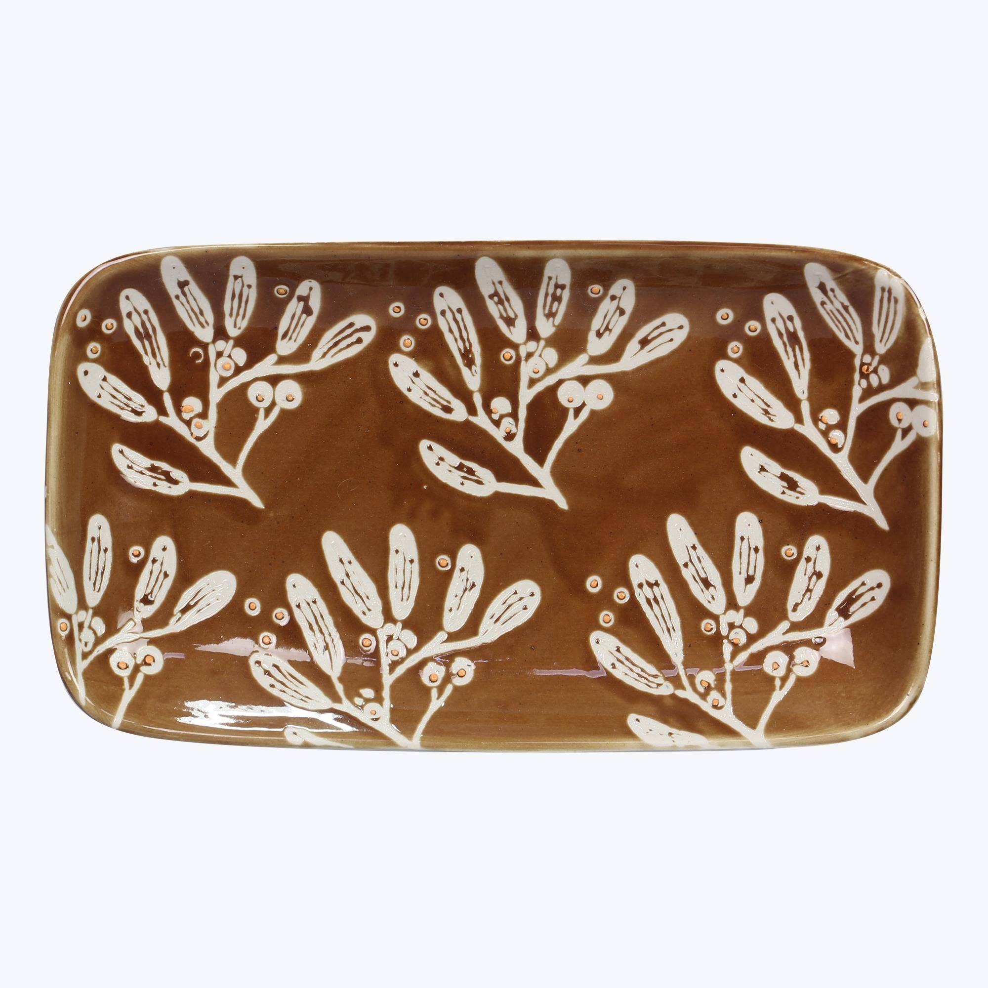 Stoneware Leaf Design Plate (SKU#: 23232) | COTTONWOOD CREEK BOUTIQUE ...